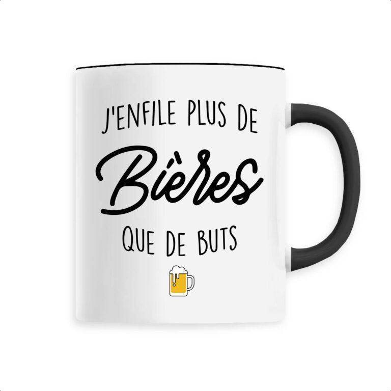 Mug "J'enfile plus de bières que de buts" - La French Touch