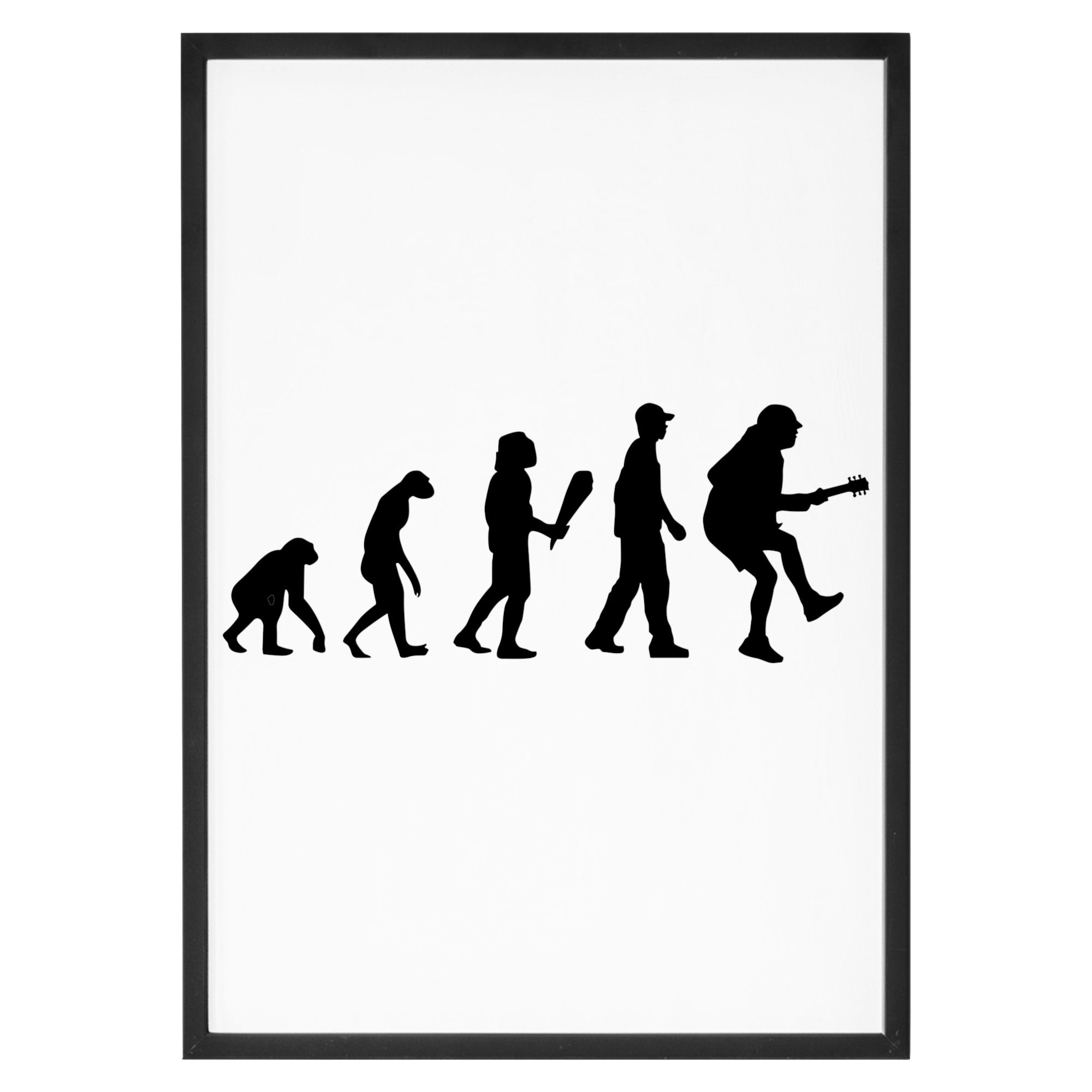 Affiche "Rock Evolution de l'homme" - La French Touch